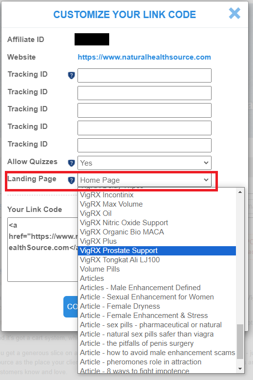 How Do I Link Product Pages from Natural Health Source? – SellHealth